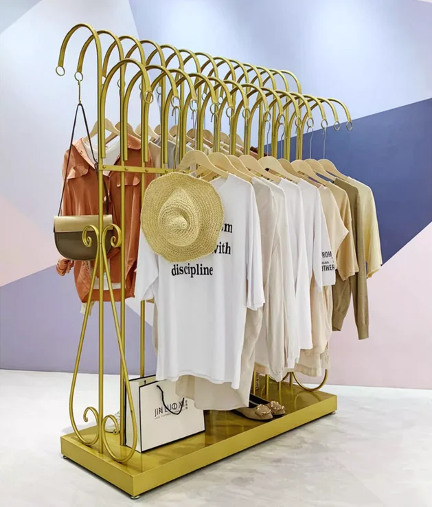 Clothes-hanger-display-rack-floor-standing-clothing-store-dedicated ...
