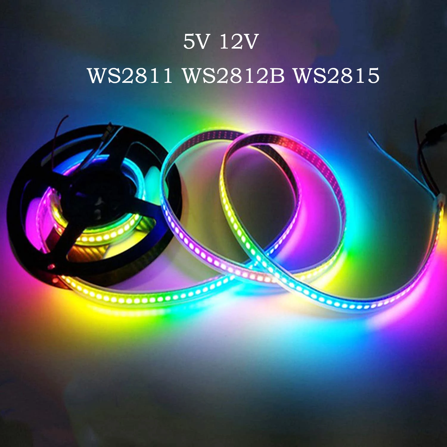 WS2812B 2811 2813 2815 Smart RGB LED Strip Individually Addressable LED ...