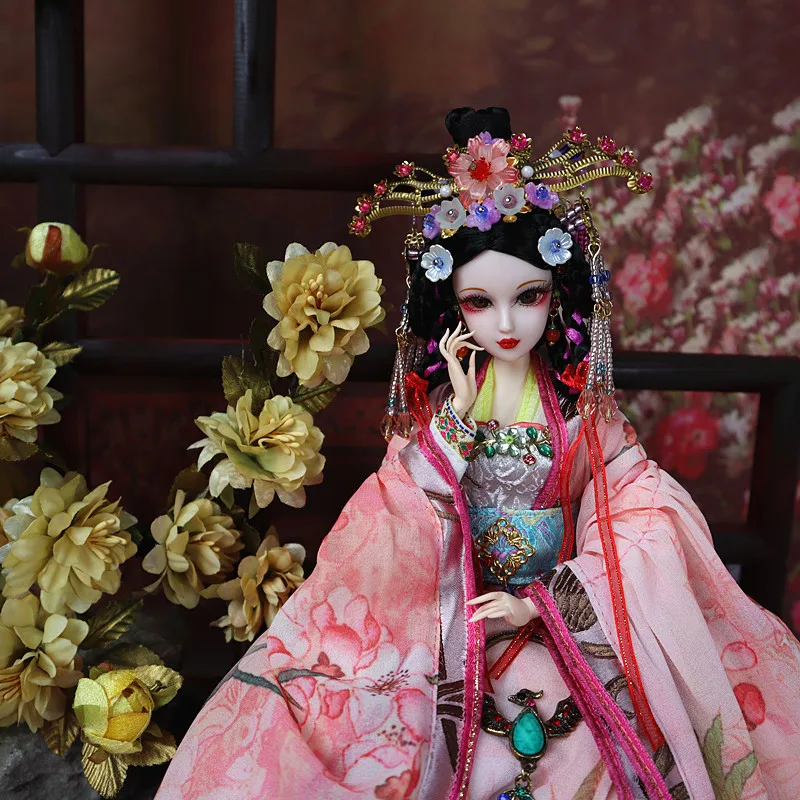 32cm High Chinese Girl Dolls Collectible Four Beauties Diao Chan Model ...