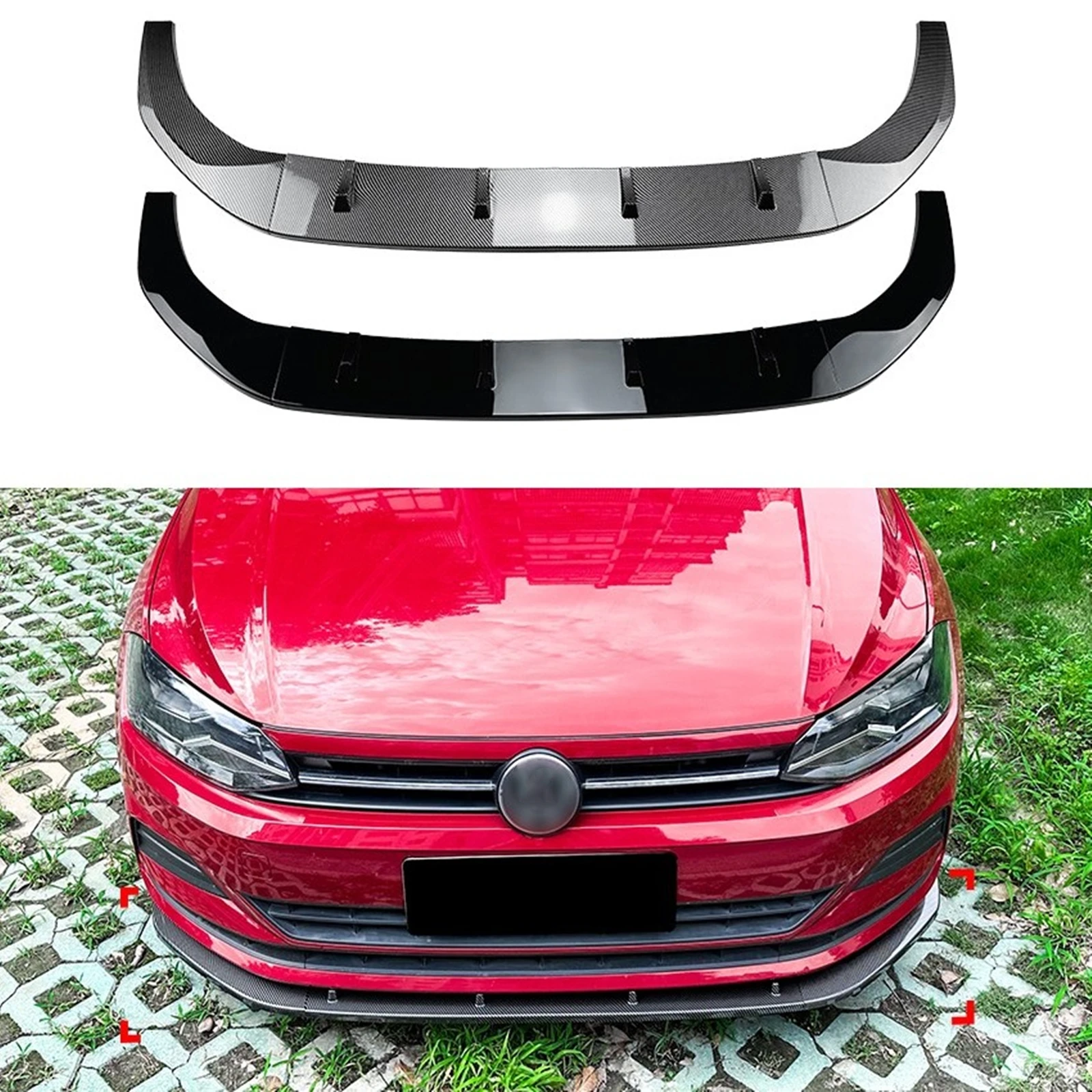 For-Volkswagen-VW-Polo-MK6-GTI-5-Door-Hatchback-2019-2022-Front-Bumper ...