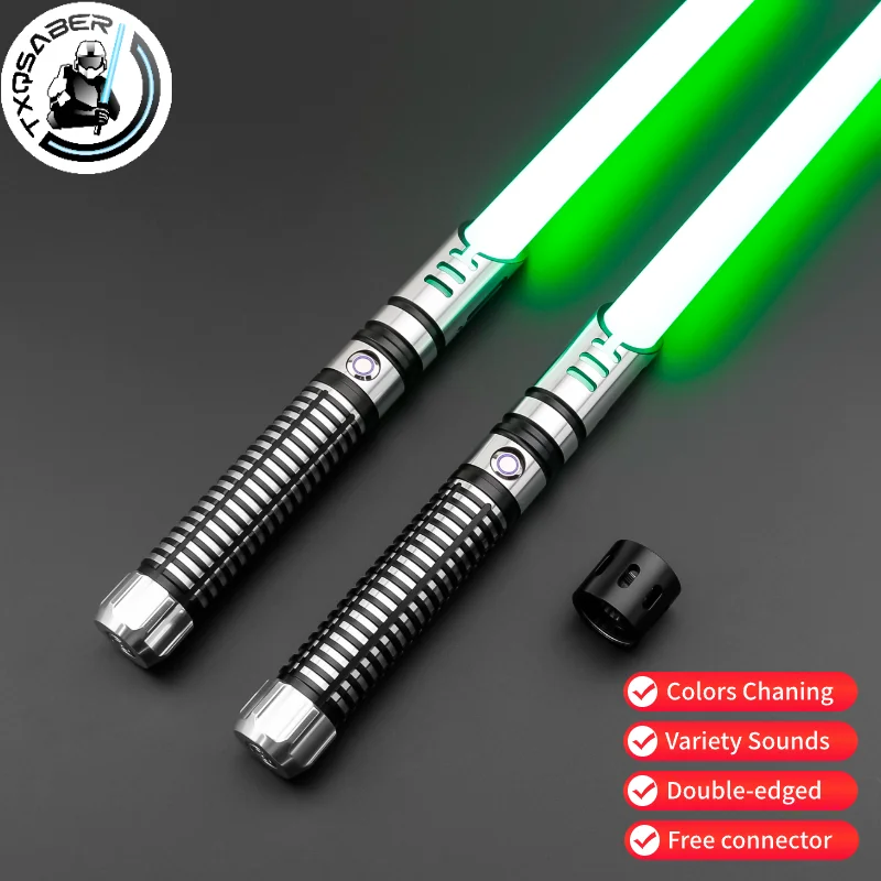 TXQSABER-Double-edged-Lightsaber-Smooth-Swing-Colors-Changing-Bluetooth ...