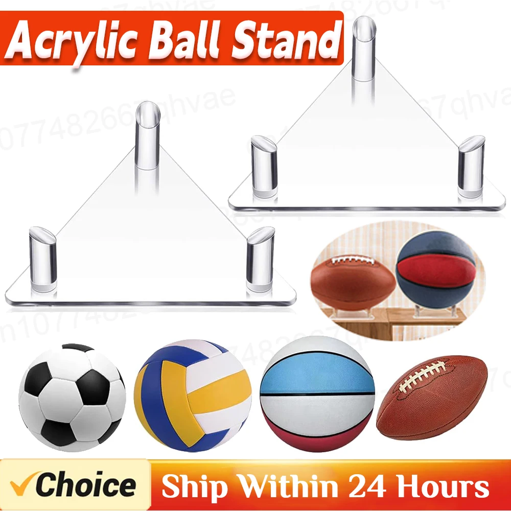 1-5Pcs-Acrylic-Ball-Stand-Display-Holder-Transparent-Sports-Ball ...