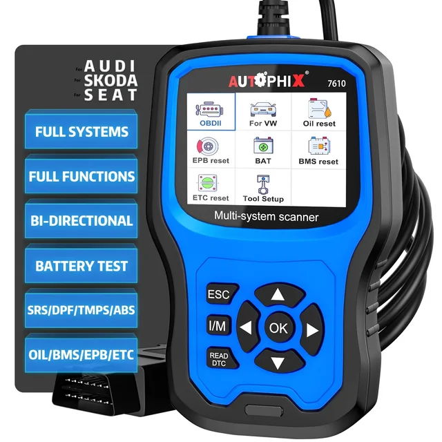 AUTOPHIX 7610 OBD2 Automotive Scanner All System Code Reader Oil DPF ...
