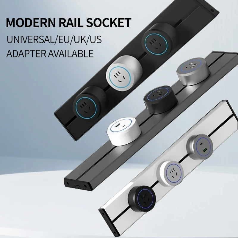 MODERN-Track-Socket-Rail-Wall-Mounted-Movable-Sockets-High-End-Home ...