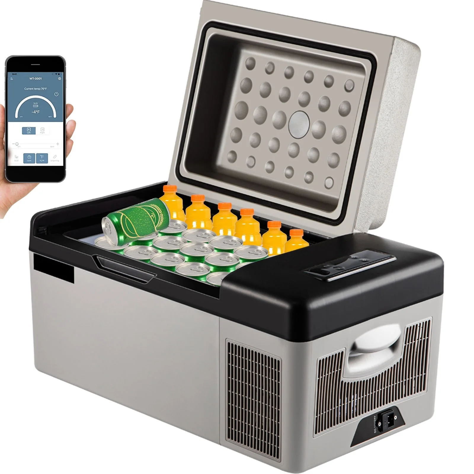 Car-Refrigerator-Electric-Compressor-Cooler-With-12-24v-DC-110-240v-AC ...