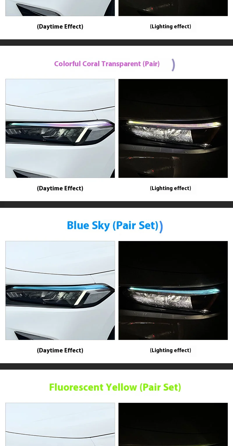 Виниловая пленка для оттенка фар Geely Preface - DRL пленка для ...