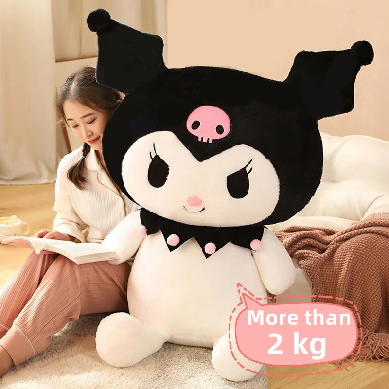 80cm Oversize Kuromi Cartoon Plush Stuffed Doll Sanrio Kawaii Soft ...