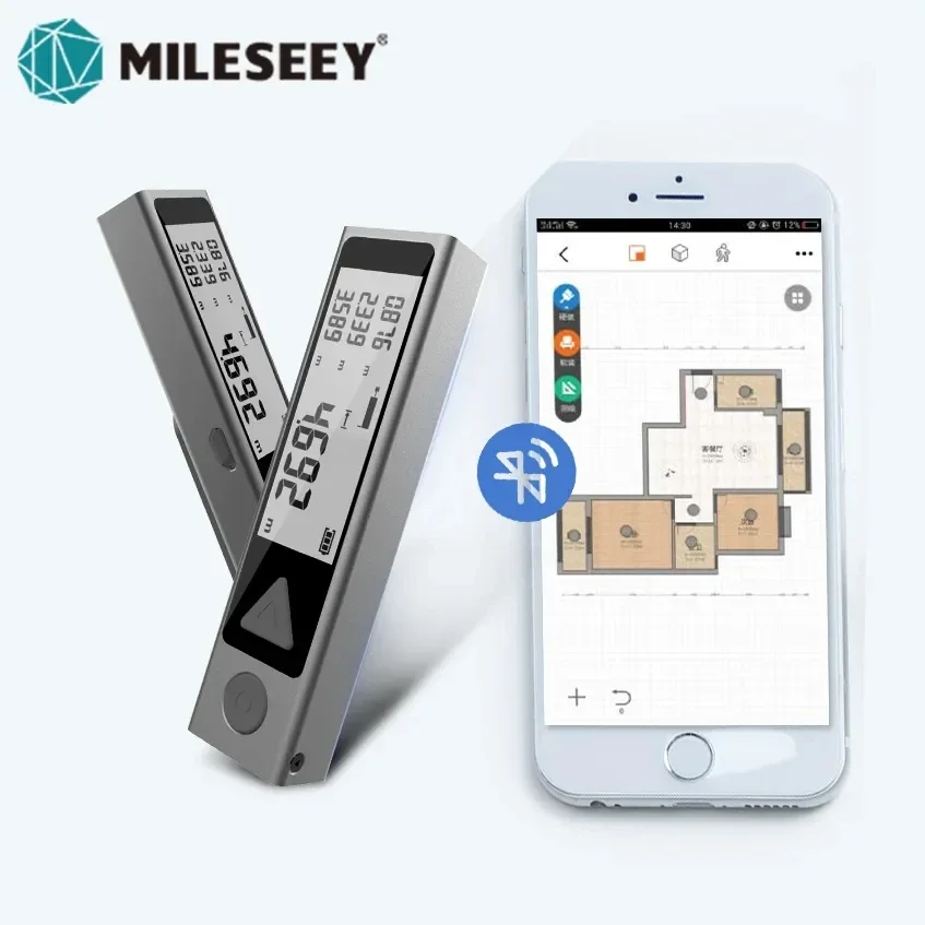 Mileseey-mini-bluetooth-laser-entfernungs-messer-trena-laser-messband ...