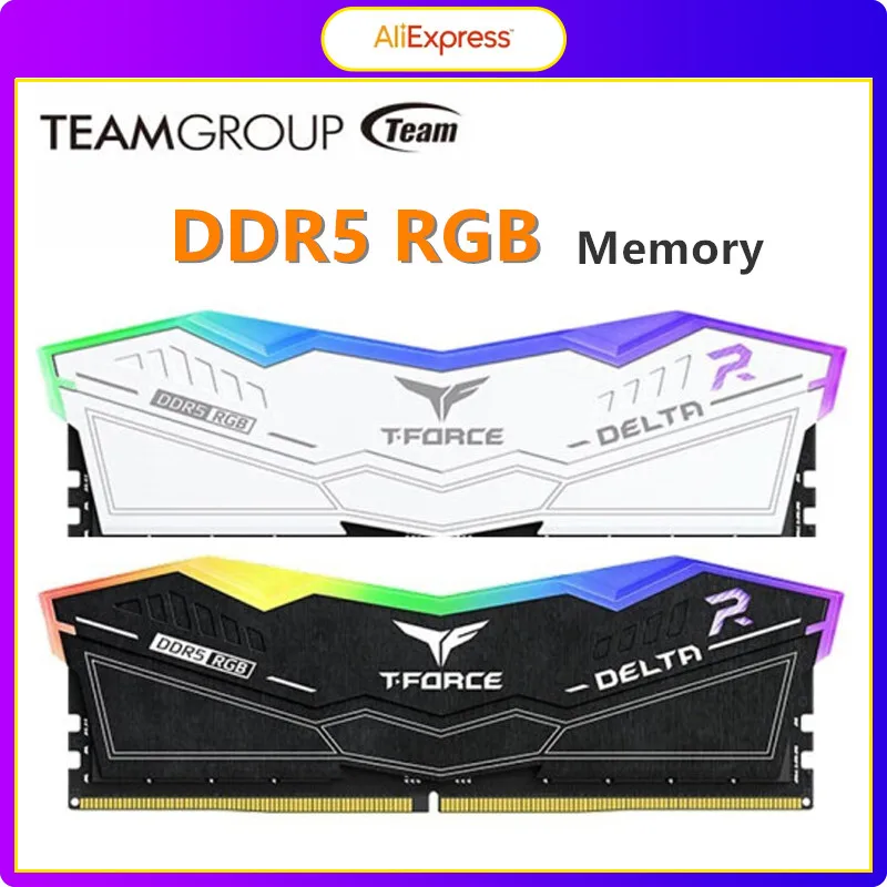TEAMGROUP-T-Force-Delta-RGB-DDR5-Ram-32GB-Kit-2x16GB-6400MHz-7200MHz ...