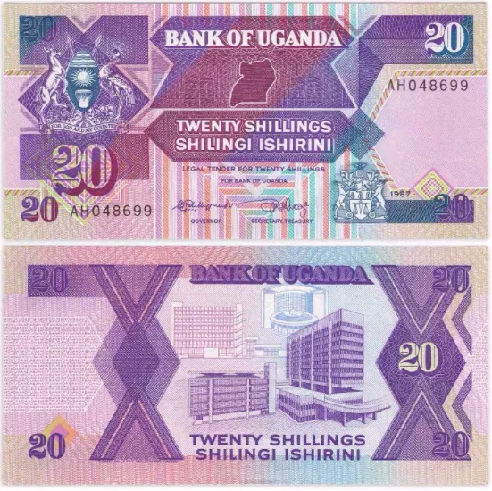1987-Uganda-20-Shillings-Original-Notes-UNC-Fuera-De-uso-Ahora ...