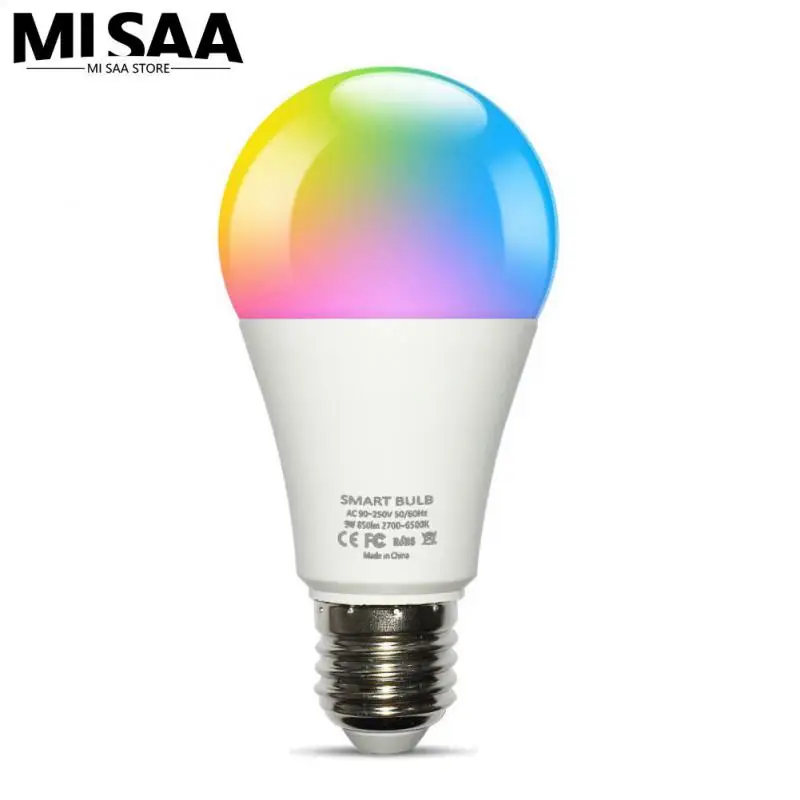 E27-Intelligent-Led-Lamp-Voice-Control-With-Alexa-Siri-Home-9w-Smart ...