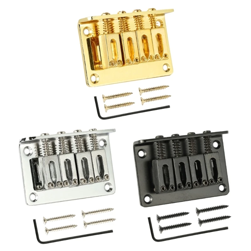 4 String Cigar Box Guitar Bridge, Electric Guitar Bridge Tailpiece Top ...