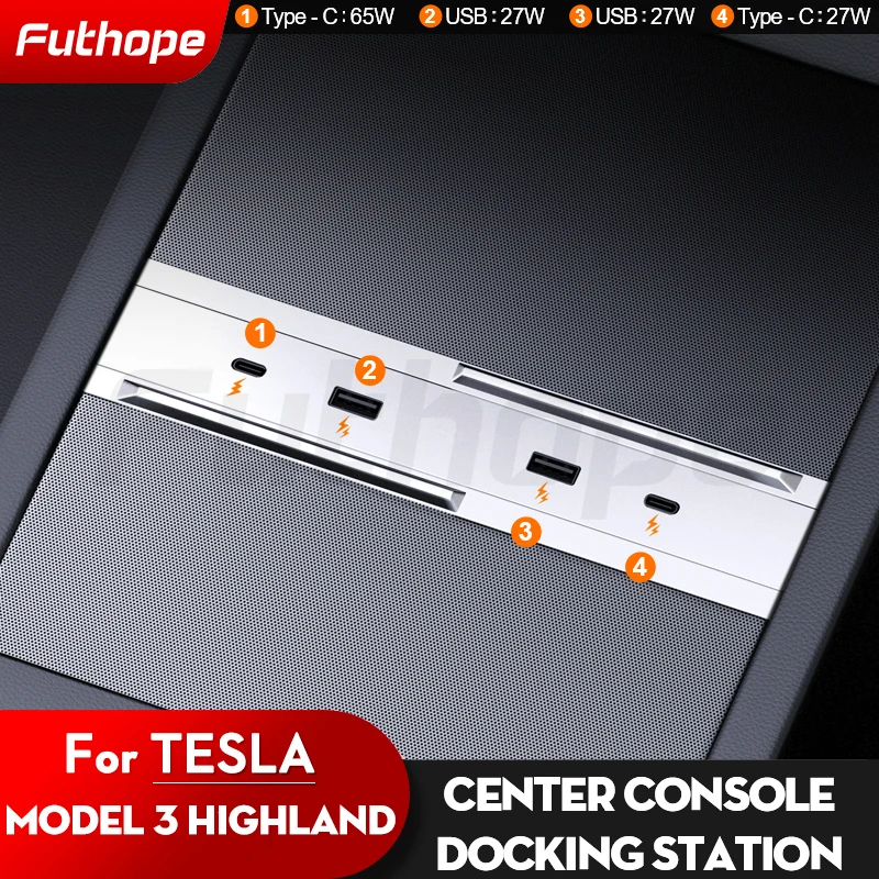 Futhope-Intelligent-Docking-Station-for-Tesla-Model-3-Highland-Hub-65W ...
