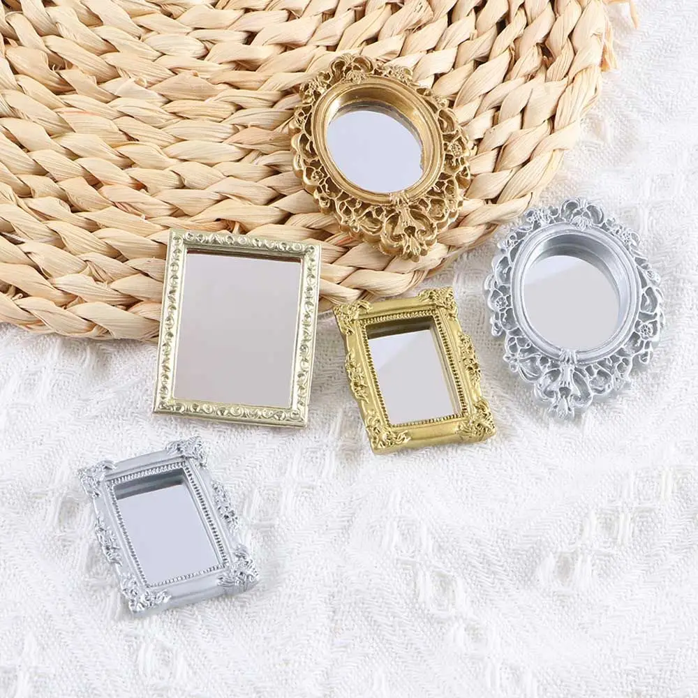 1-12-Dollhouse-Miniature-Frame-Accessories-Furniture-Miniature-Mirror ...