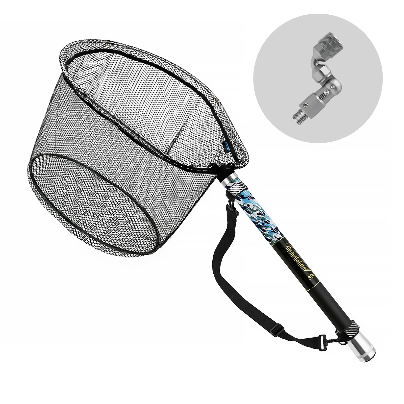 Fishing-Net-Glass-Fibre-Handle-Rod-Telescoping-Foldable-Landing-Net ...