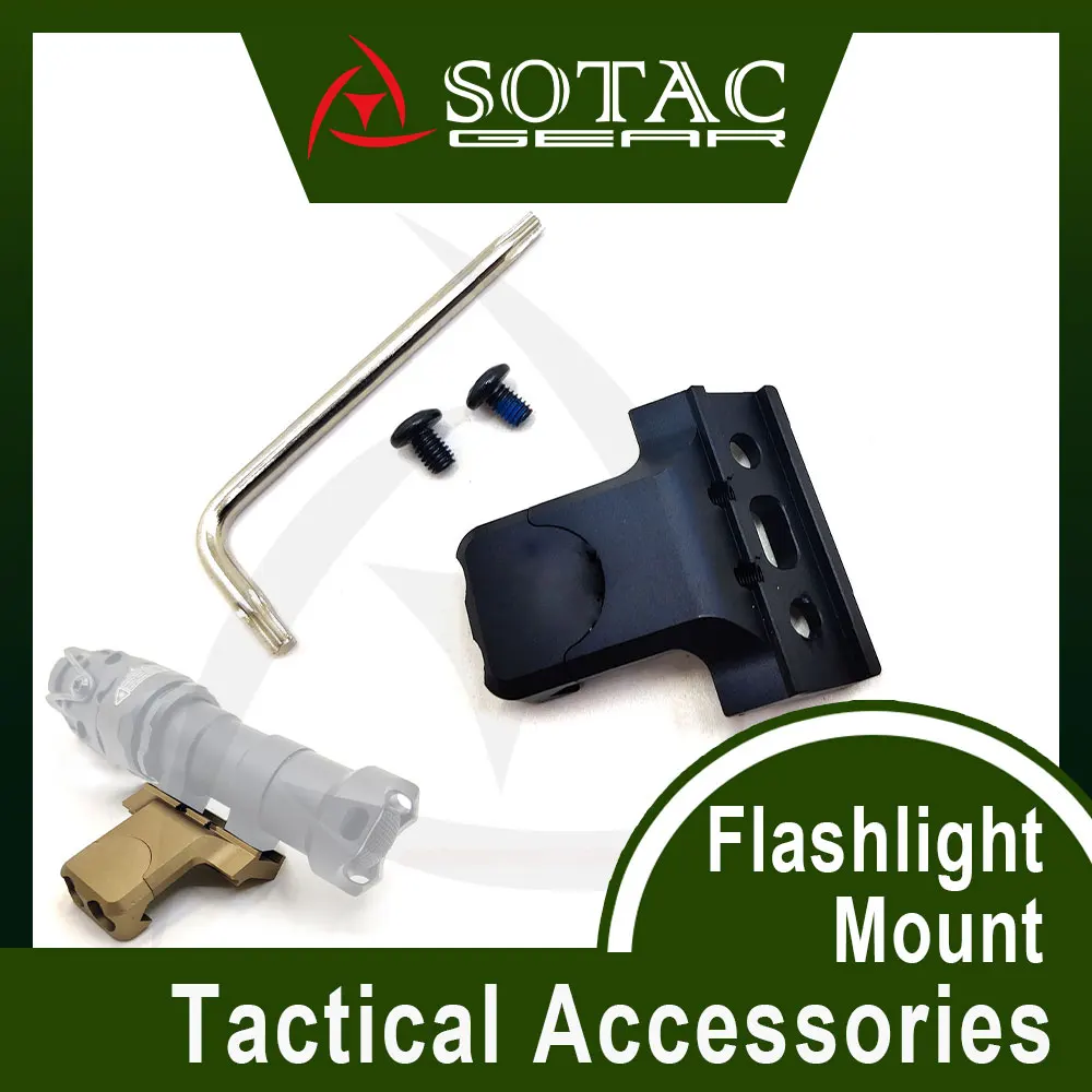 Weapon-Light-Mount-for-M300-M600-Flashlight-Offset-Side-Mounting-Base ...