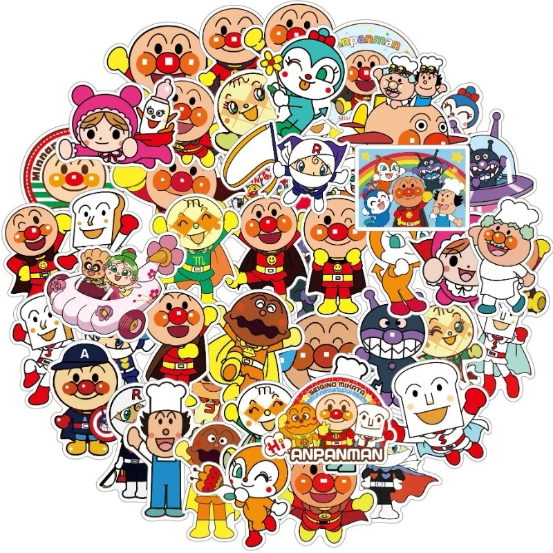 50pcs-Animated-Bread-Superman-Sticker-Suitcase-Water-Cup-Stationery ...