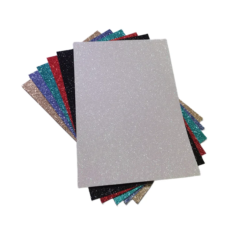 White Card JOLCEEY 30pcs Glitter Card Stock, 20 Colors A4 Glitter Paper ...