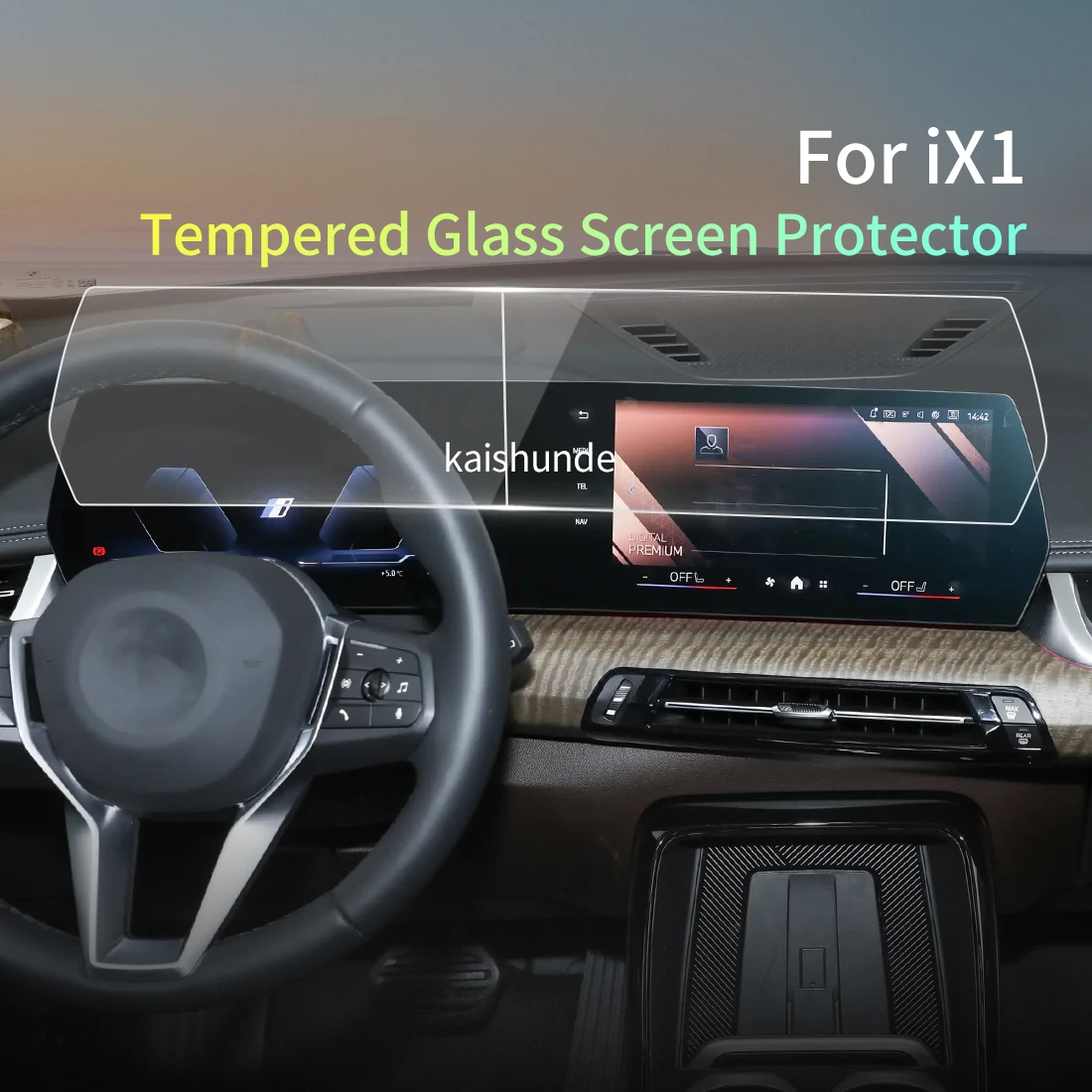 Screen-Protector-For-BMW-ix1-2022-Carplay-Tempered-Glass-Protective ...