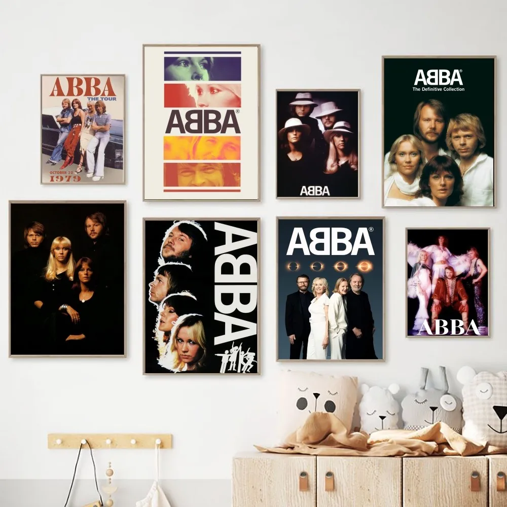 Classic-Abba-Poster-No-Framed-Poster-Kraft-Club-Bar-Paper-Vintage ...
