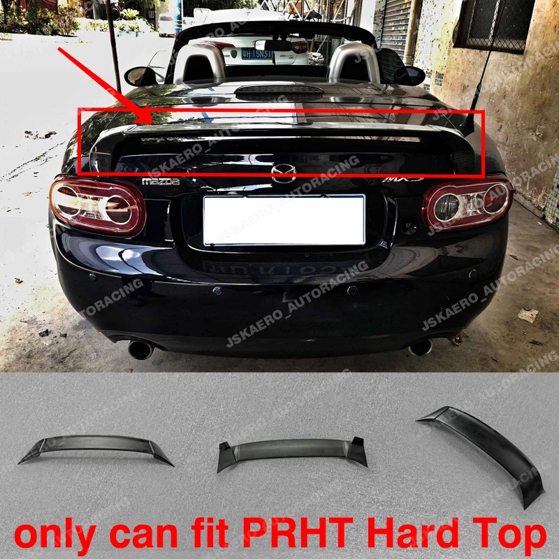 For Mazda MX5 PRHT Hard Top NC NCEC Roster Miata Rear Spoiler wing FRP ...