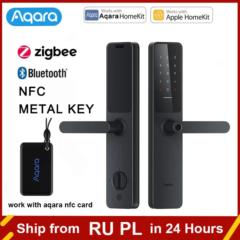 Aqara-Smart-Door-Lock-N200-S2-Pro-Zigbee-Bluetooth-Apple-Homekey-Unlock-Fingerprint-Unlock-Work ...