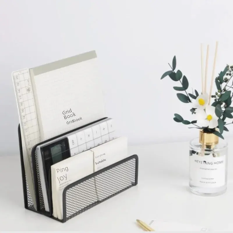 Mini-Metal-File-Rack-Three-tiered-Letter-Storage-Organizer-Desktop ...