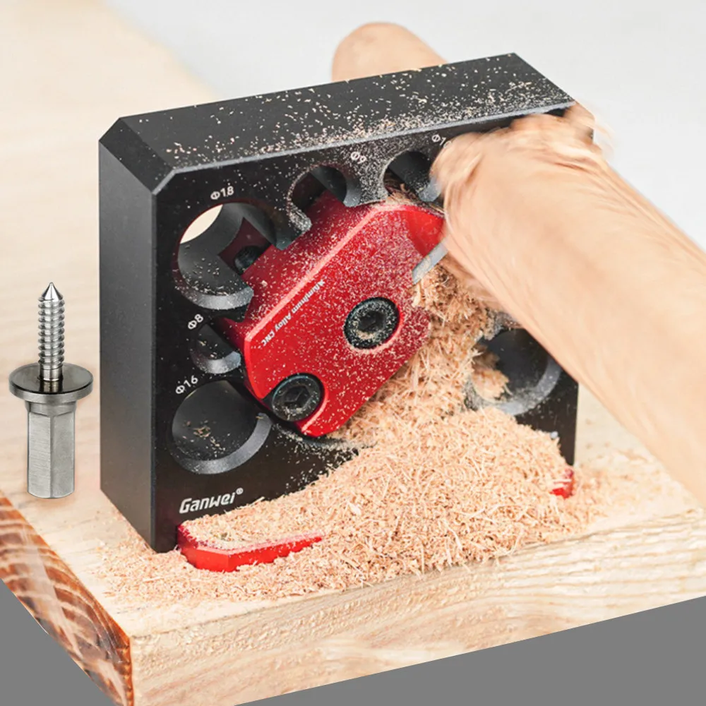 Adjustable-Electric-Drill-Milling-Dowel-Round-Rod-Tool-Dowel-Maker-Jig ...