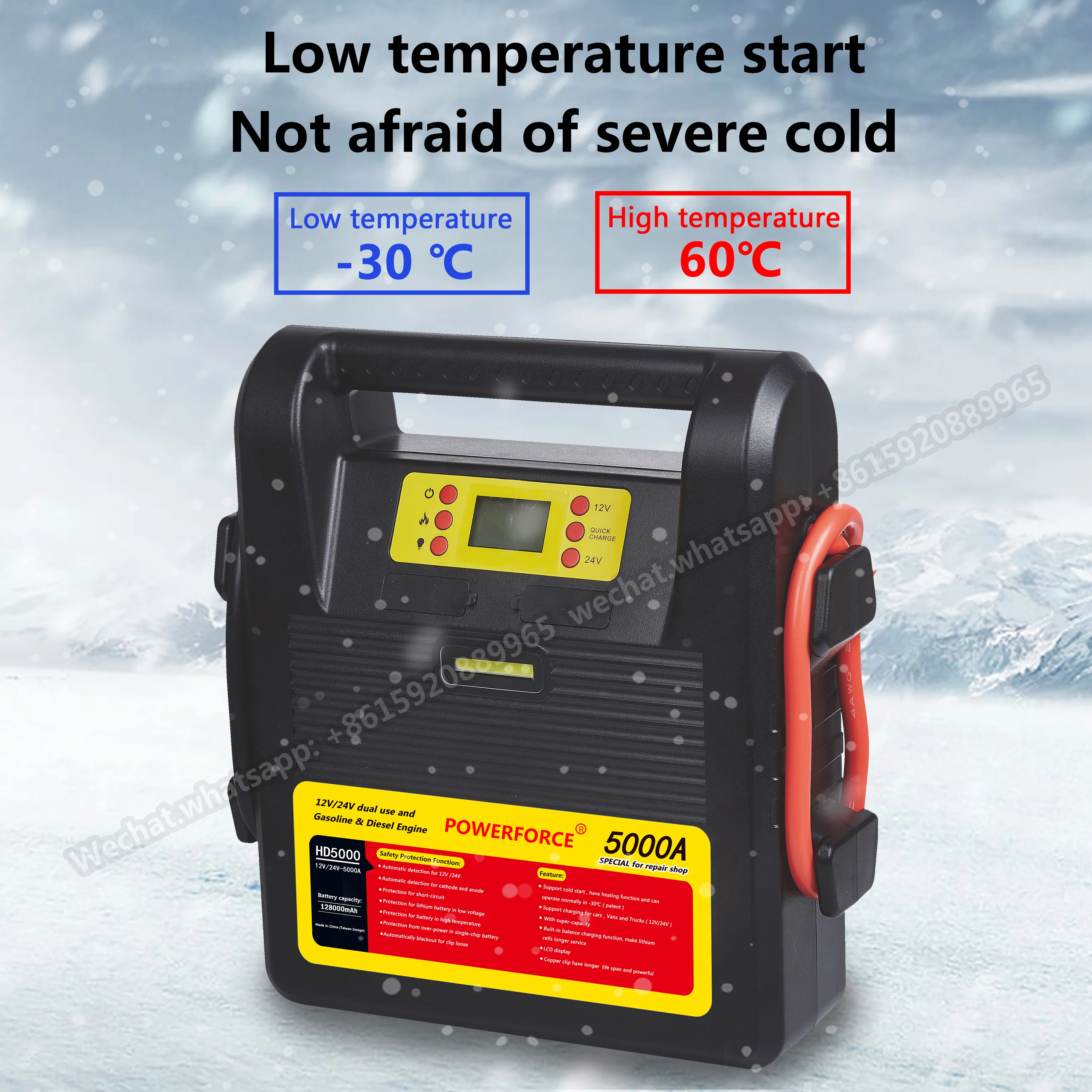 大容量バッテリー充電器,128000mah,12v,24v,車両用|ジャンプスターター| - AliExpress