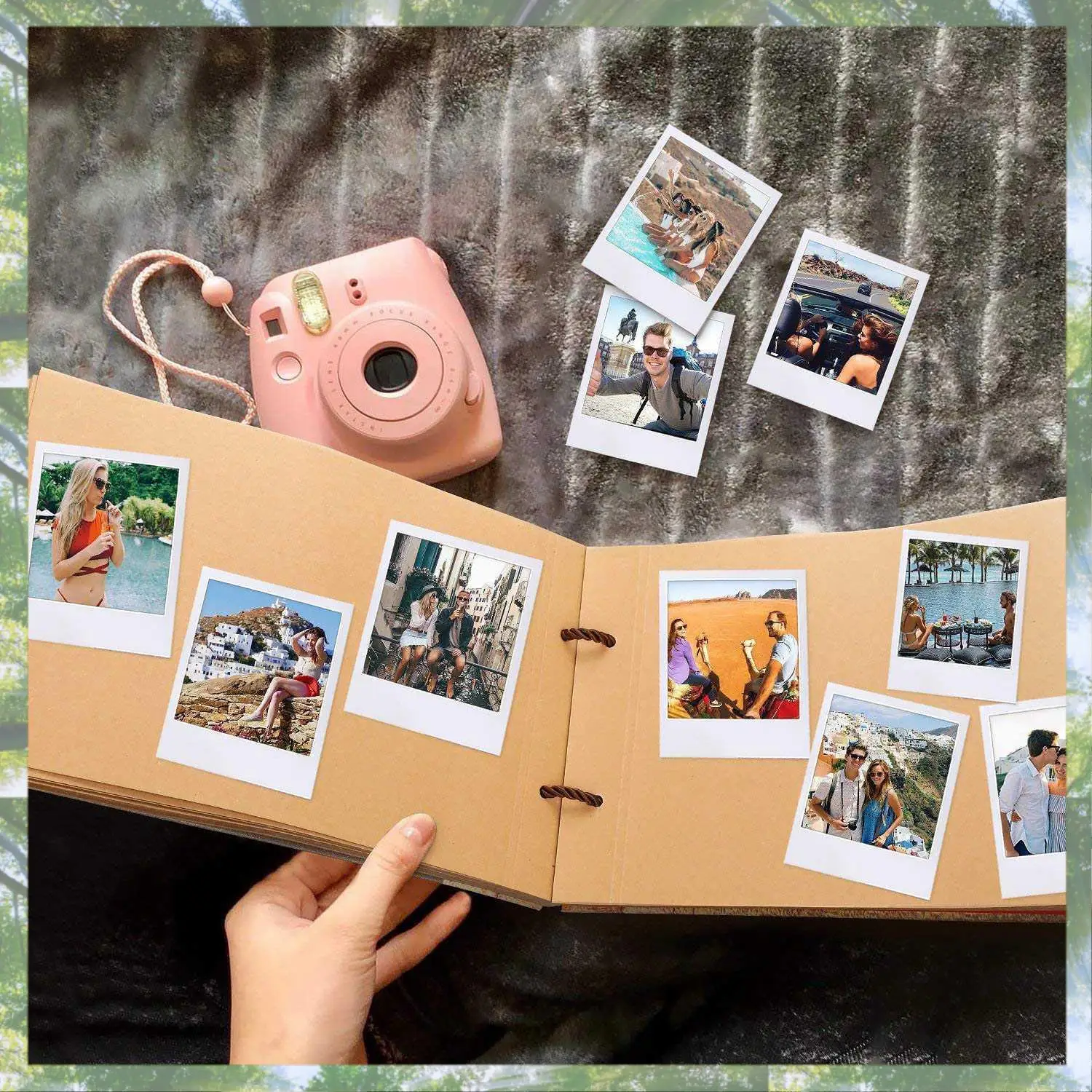 Premium-Handmade DIY Album Paste Vintage Tether Album Our Adventure ...