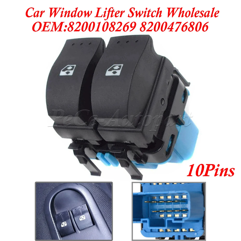 8200108269 8200476806 Electric Window Switch Copilot For Vauxhall ...