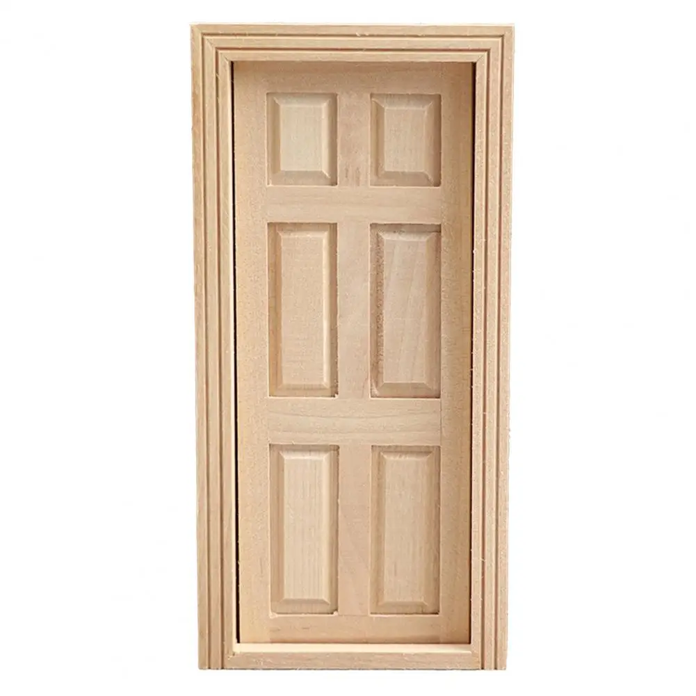 Beautiful-Burlywood-Miniature-Door-Model-Play-House-Toy-Dollhouse-Door ...