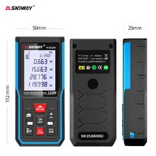 SNDWAY Laser Distance Meter 50m 70m 100m 120m Rangefinder Digital Range ...