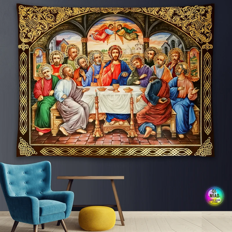 Last-Supper-Tapestry-Virgin-Mary-Wall-Hanging-Religious-Artistic ...