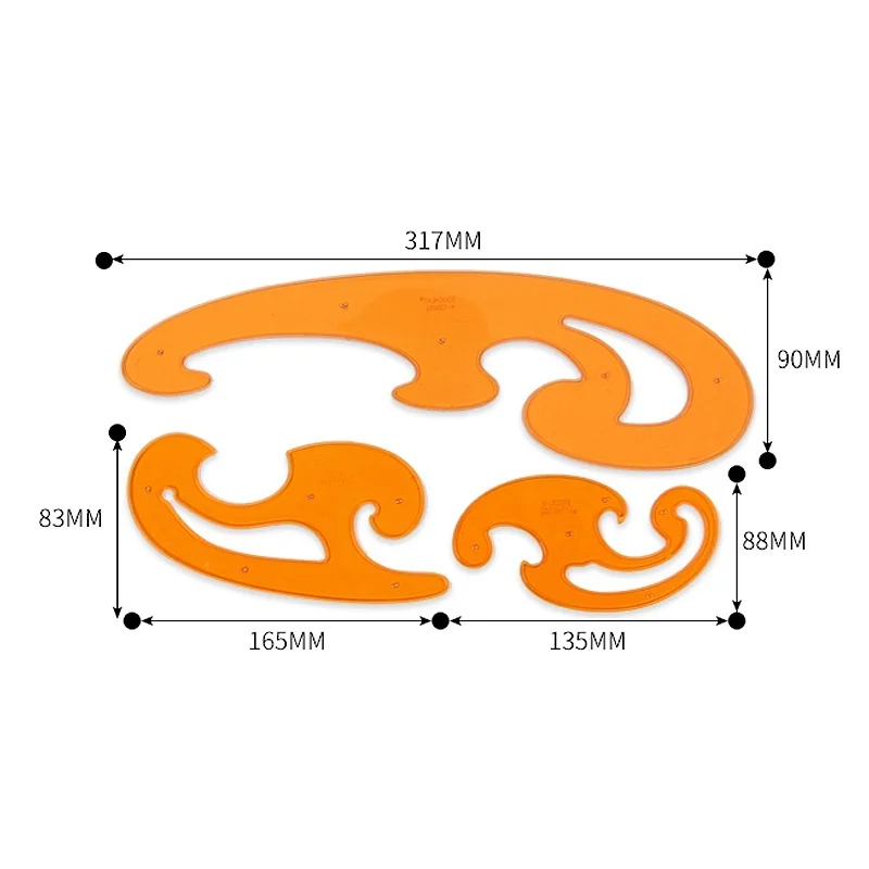 Curve-Board-Piece-Set-Chiban-Cloud-Size-Cartoons-Curve-Ruler-Drawing ...