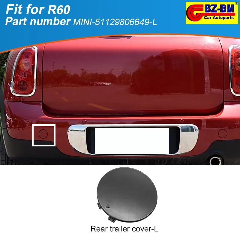 Front Rear Bumper Tow Eye Hook Cap Cover for BMW MINI R60 51129806650 ...