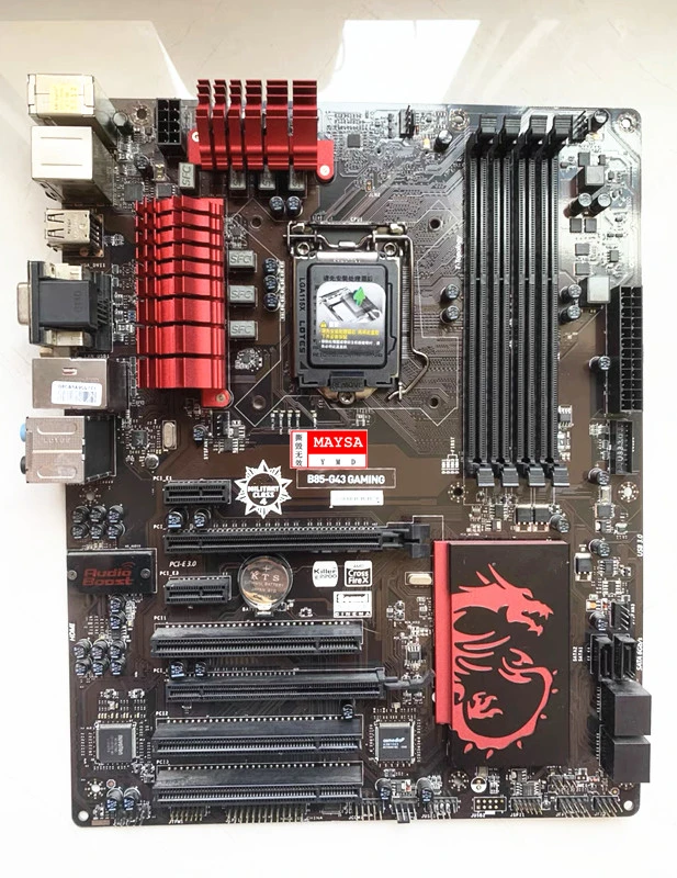 Placa mãe usada para MSI B85 G43 Gaming, LGA 1150, Placas DDR3, 32GB, USB 2.0, USB3.0, I3, I5 ...