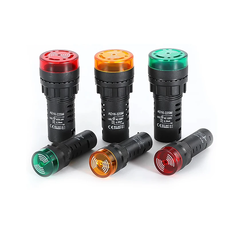 Flash-buzzer-AD16-22SM-AC-220V-380V-DC-24V-12V-sound-and-light-alarm ...