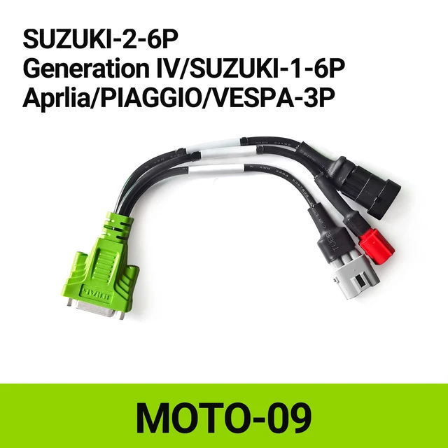 OBD2 Diagnostic Cable For Aprilia/PIAGGIO/VESPA-3P For SUZUKI-2-6P For ...