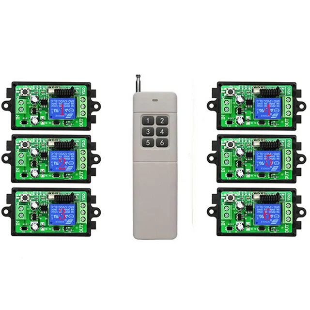 3000M Long Range DC12V 24V 1CH RF Wireless Remote Control Relay Switch ...