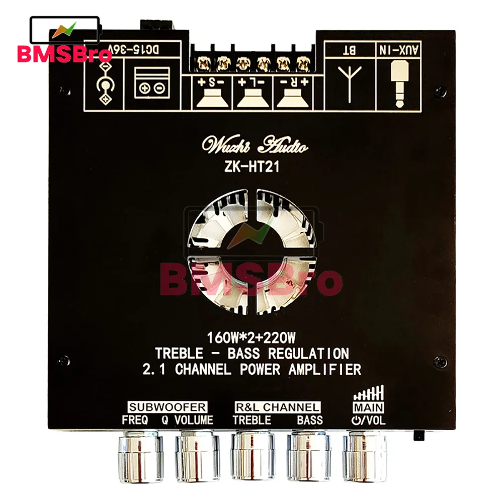 ZK HT21 módulo amplificador de potencia Digital TDA7498E, 160WX2 + 220W, 2,1 canales, Bluetooth ...