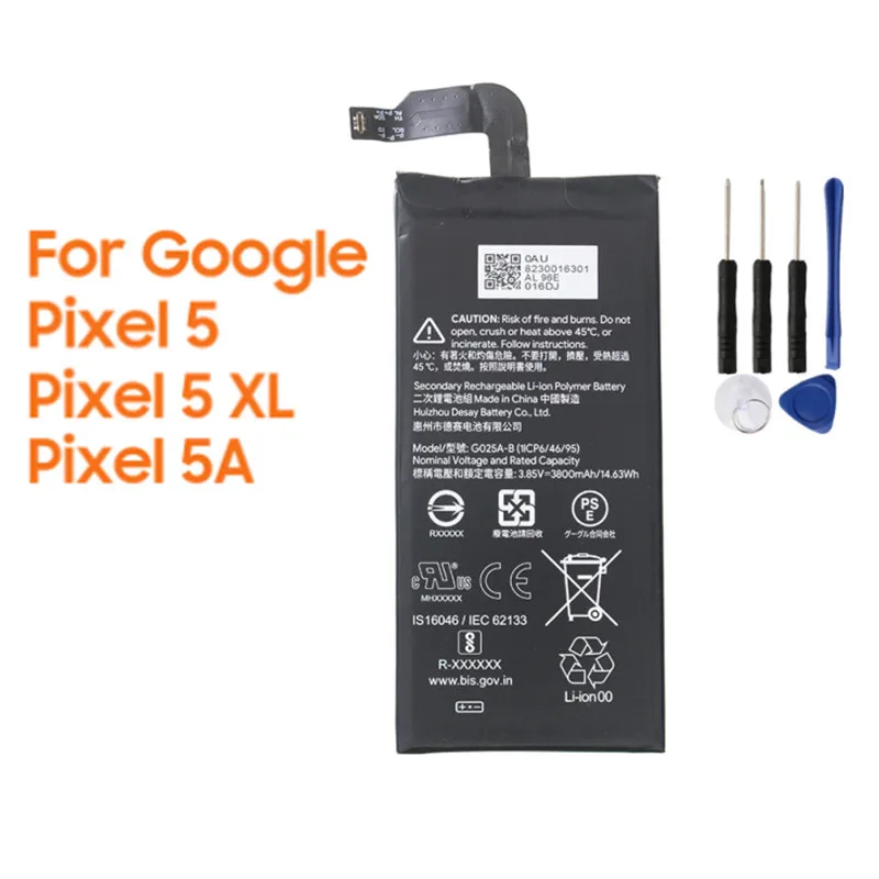Replacement-Battery-G025A-B-For-Google-Pixel-5-XL-Pixel-4A-5G-Pixel-5a ...