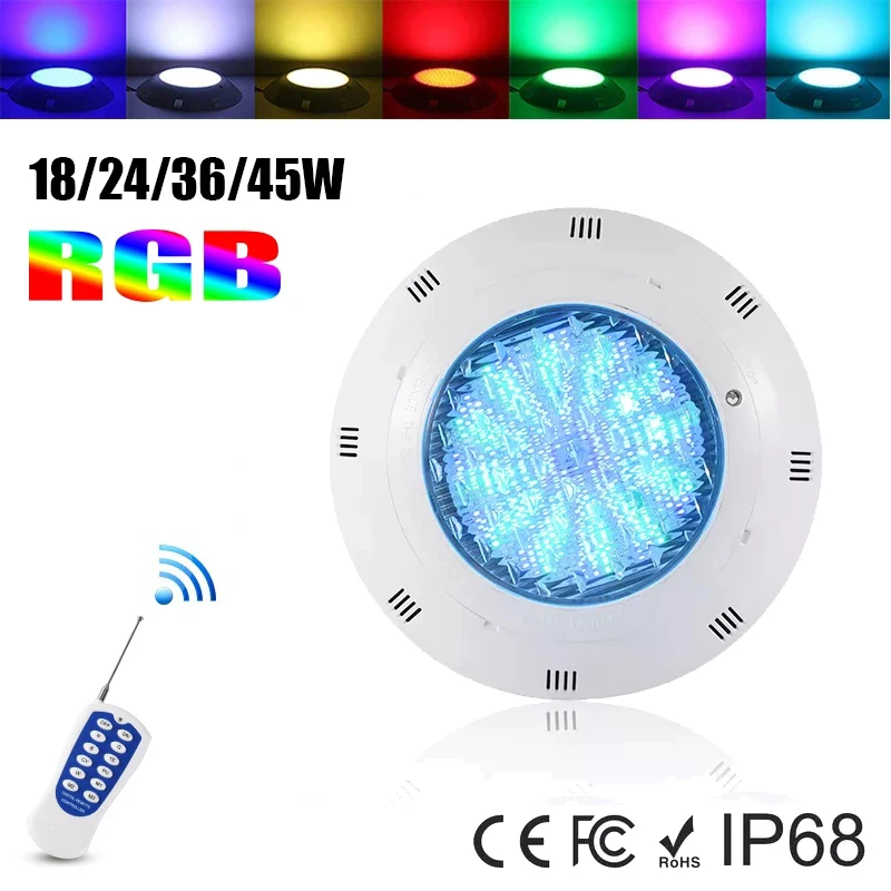 RGB NEW 18/24/36/45/45W LED Underwater Swimming Pool Lights Color ...