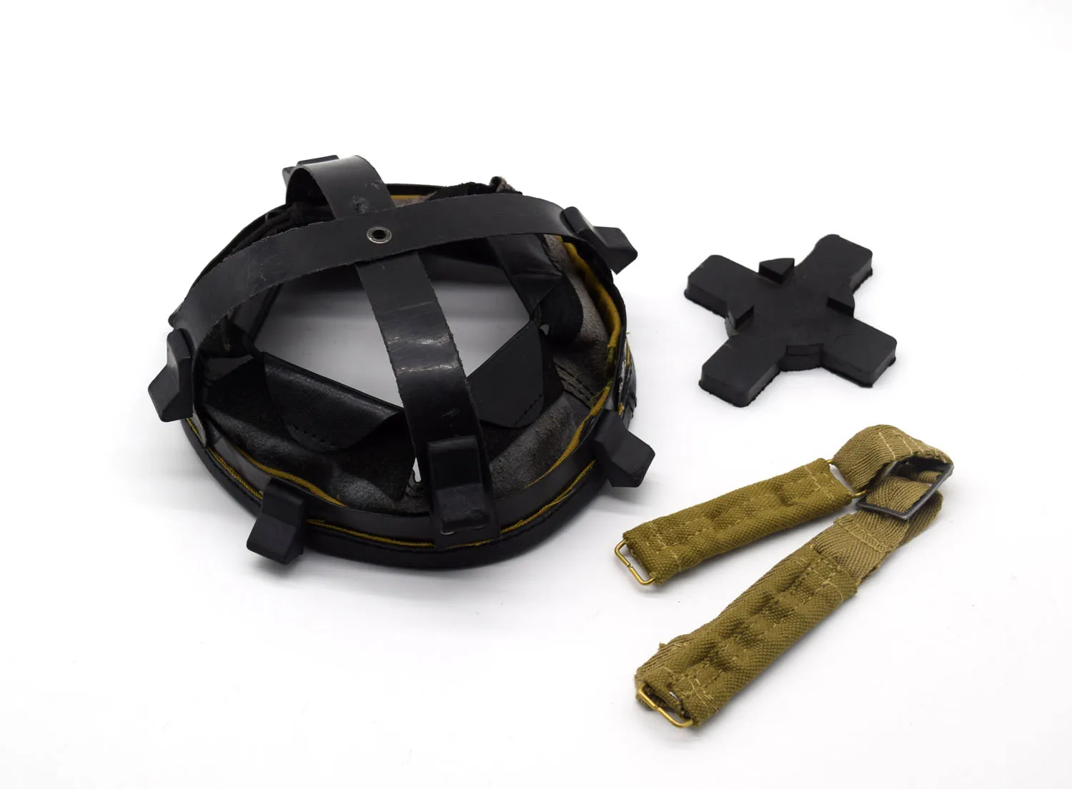 UK Helmet Liner MK2 Liner W Leather Chinstrap Shell Cross Rubber Gasket ...
