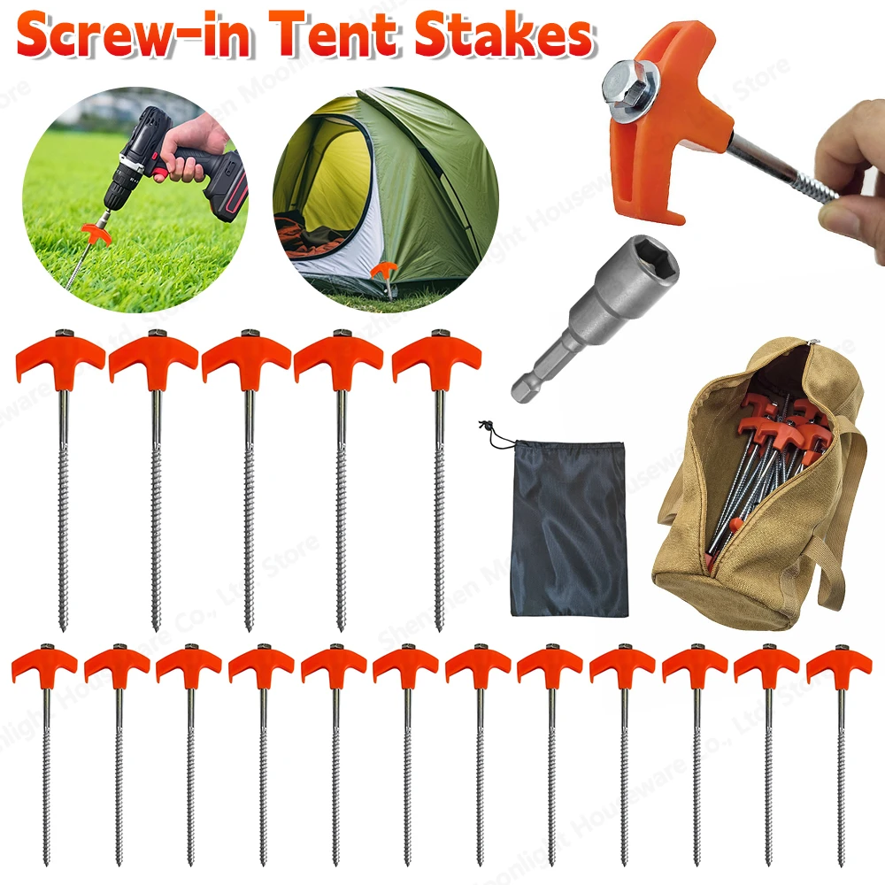 Metal Threaded Tent Spikes – Wild Path Gear