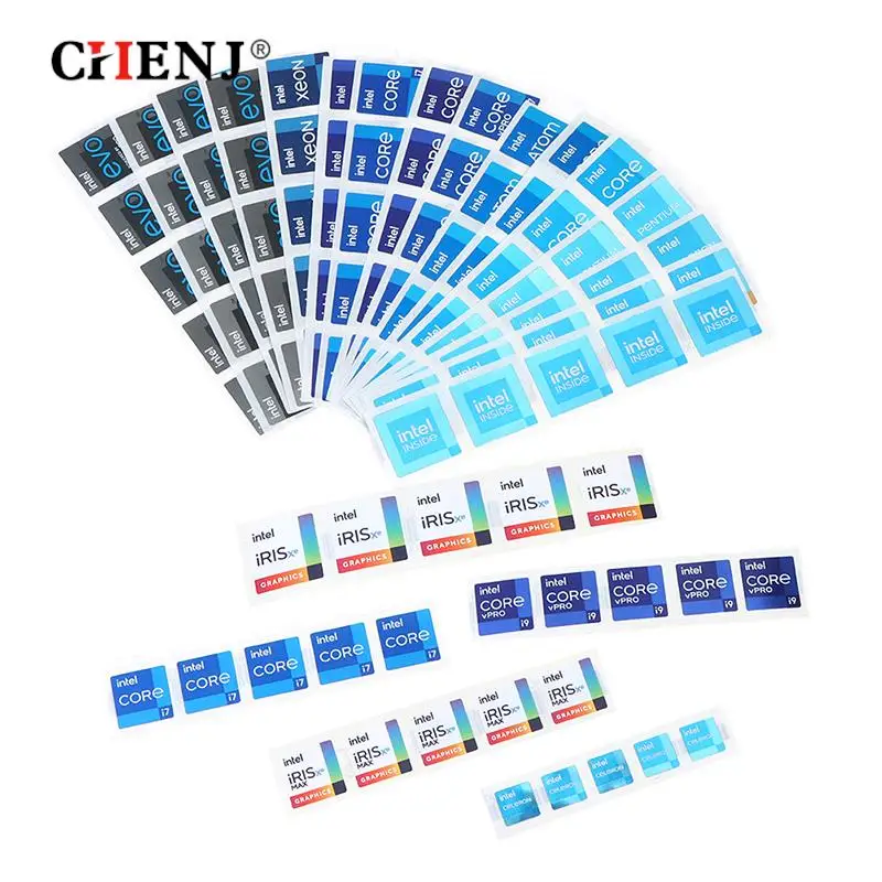 5pcs-set-DIY-Sticker-Original-Nine-And-Ten-Generation-Cpu-10-I3-I5-I7 ...