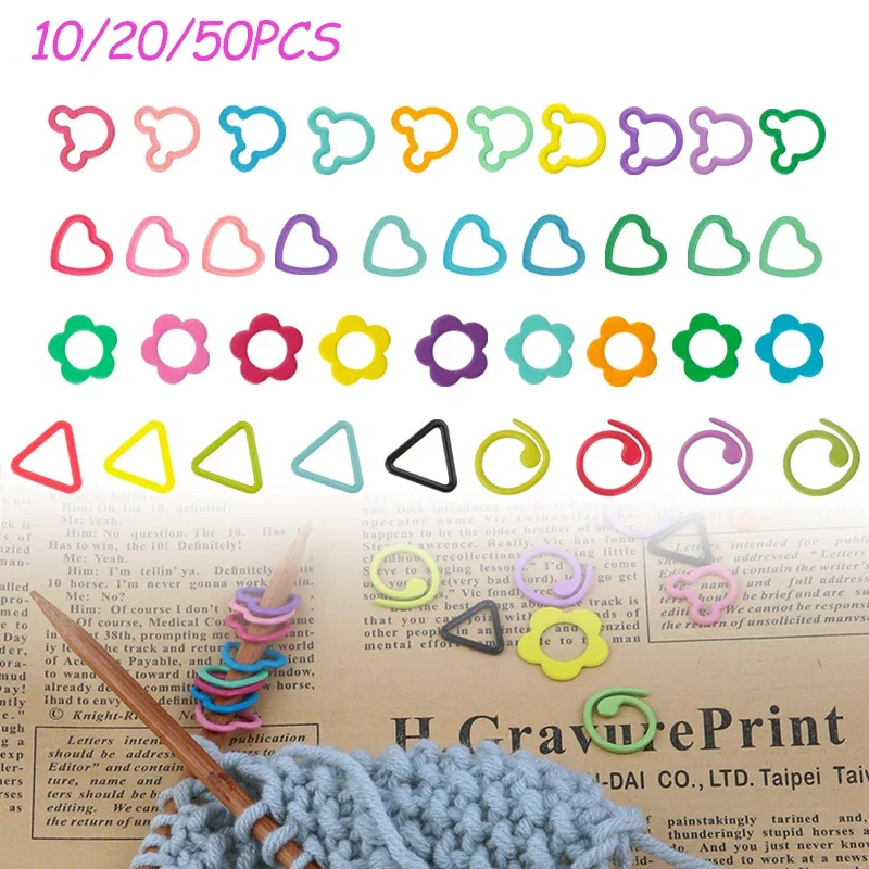 10-20-50pcs-New-Alloy-Knitting-Locking-Markers-Stitch-Crochet-Latch ...