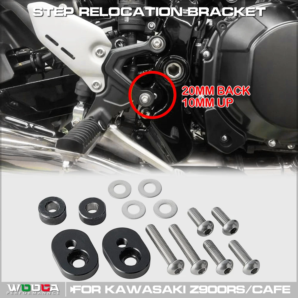 Step-Relocation-Bracket-For-Kawasaki-Z900RS-CAFE-2018-2023-Rearsets ...