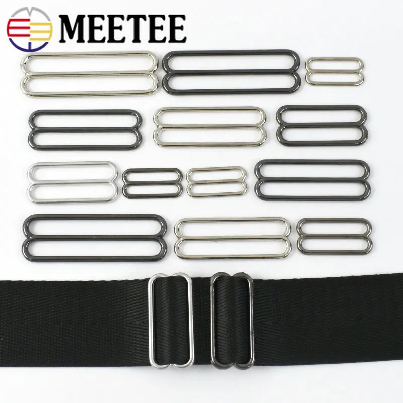 10-20Pcs-20-50mm-Metal-Webbing-Slider-Buckle-Tri-Glide-O-Ring-Adjust ...