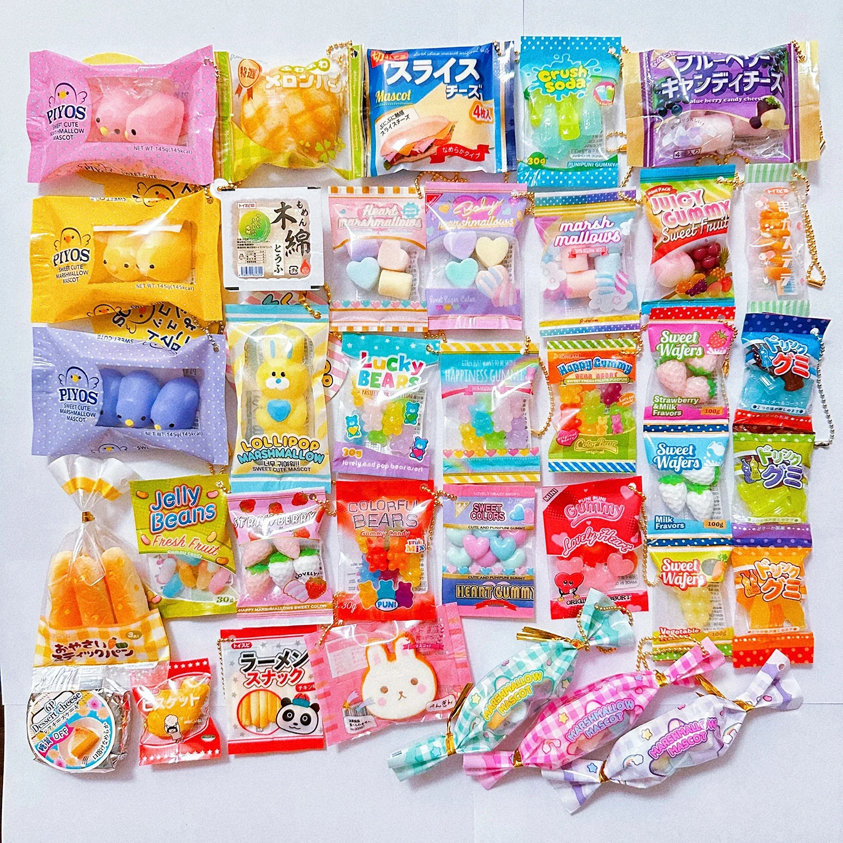 Capsule-Toy-Tiny-Candy-Squishy-Jelly-Bean-Gummy-Bear-Candy-Bag-Mini ...